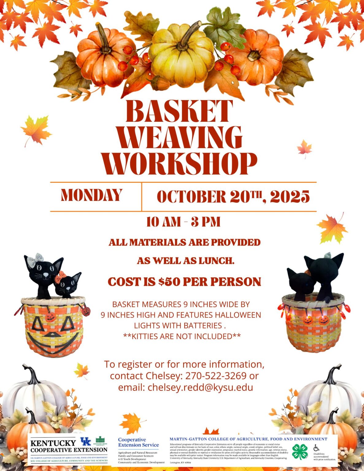 Basket Weaving Workshop - Cadiz-Trigg County Tourist Commission